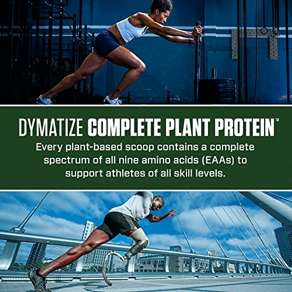 Dymatize Vegan Plant Protein, Creamy Chocolate, 25g Protein, 4.8g BCAAs, Complete Amino Acid Profile, 15 Servings