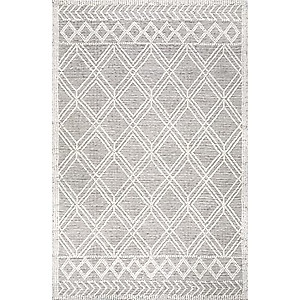nuLOOM Natti Contemporary Trellis Area Rug, 8' 6" x 11' 6", Beige
