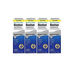 Bausch and Lomb Boston Advance STEP 2 Conditioning Solution for Hard Rigid Gas Permeable Contact Lenses 3.5 oz - Pack of 4