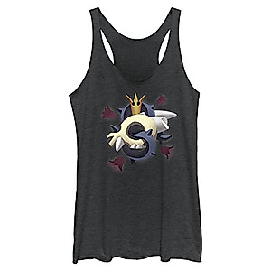 Disney Owl House King Vines Women's Racerback Tank Top, Black Heather, X-Small