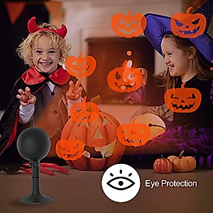 Auxiwa Halloween Lights Outdoor Decorations Projector Show Indoor LED Pumpkin Projection Outside Spotlight for Holiday House Wall Landscape Party Decorations