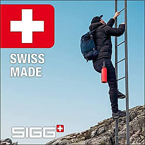 Sigg - Aluminum Sports Water Bottle - WMB Traveller Blue - with WMB Adapter - Leakproof - Lightweight - BPA Free - 51 Oz