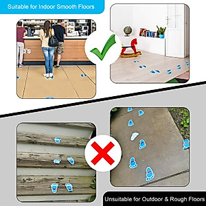 Beautyflier Yellow Cartoon Kids Footprint Stickers (20 Pairs) - Waterproof PVC Material, Self-Adhesive, Social Distance Guides for Nursery, Party, School, Wall & Floor Decor