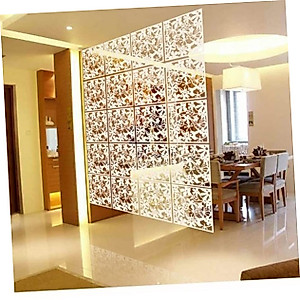 LIFKOME 12pcs Hanging Decorative Panel Hanging Decorative Screens Room Division Panels Hanging Partition Screen Hanging Divider Screen Fashion Decorate Cut Off Hanging Screen White