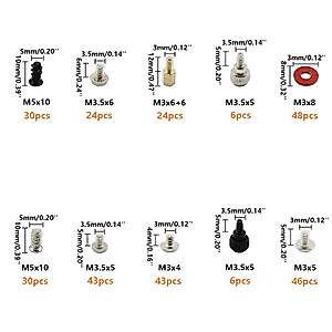 330PCS Personal Computer Screw Kit,TTZEZE PC Spacers Standoffs Screws Insulation Gasket,PC Hardware Bolt Set Assortment for Hard Drive Computer Case,Motherboard,Power,Fan,Graphics Card,CD-ROM,DVD-ROMs