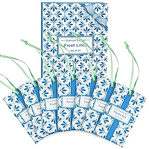 LA BELLEFÉE Scented Sachets Gift Set 14 Packs Linen Scent + Scented Candle