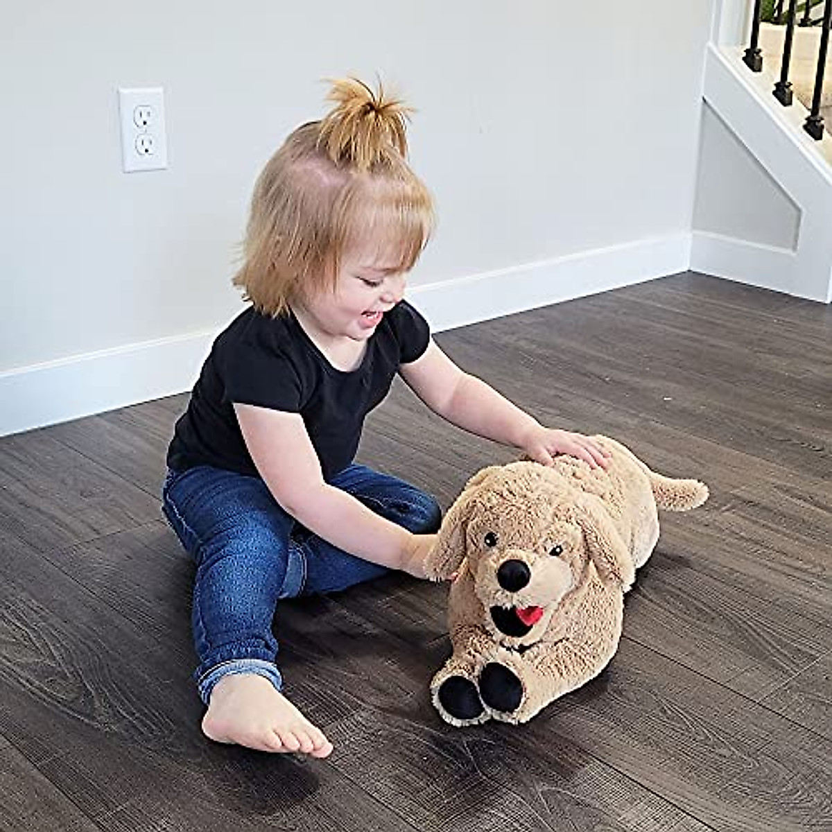 LotFancy Dog Stuffed Animals Plush, 21" Soft Cuddly Golden Retriever Plush Toys, Large Stuffed Dog, Puppy Dog Stuffed Animals, Mother's Day, Birthday, Easter Gift, for Kids, Pets, Girls