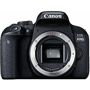Canon EOS Rebel 800D / T7i DSLR Camera (Body Only) + 4K Monitor + Canon EF 24-70mm Lens + Pro Mic + Pro Headphones + 2 x 64GB Memory Card + Case + Corel Photo Software + More (Renewed)