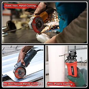 SHALL 25-Pack Cut Off Wheels 3” x 3/8” x 3/64” - Ultra Thin Cutting Wheel with Pouch for Angle Grinder & Cut-Off Tools - Fast Cutting Disc for INOX, Steel, Iron, Non-Ferrous Metal & PVC