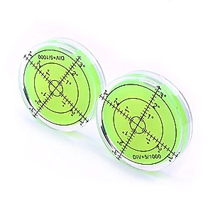 XMLEI Convenient and lighterCircular Bubble Level Spirit l Measuring Instruments Tool Universal Protractor Tool （60X12mm）