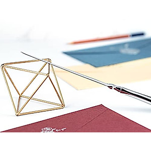 MUSROD Silvery Letter Opener, Envelope Opener Knife Metal Letter Opening Knife, Paul Revere Paper Cutting Knife, 9 inches (1 Pack)