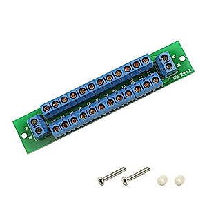 PCB007 1X 12 Position Power Distribution Board 2 Inputs 2 x 13 Outputs for DC AC Voltage New