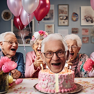 1 Pc, Custom Big Head Cutout | Fun Face Cardboard Cutout | Big Head on a Stick | Life Size face on a Stick | Upload Your Photo - 6-18 in