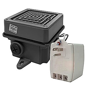 Linortek Netbell-2-2Buz TCP/IP Network Break Buzzer System with Two 4” Extra Loud Buzzers for Industrial Factory Warehouse Lunch Break Time Alert Signalling w/Web-Based Scheduling Software