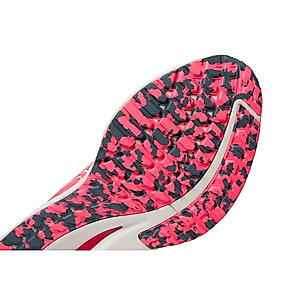 Mizuno Women's Wave Inspire 19 Running Shoe, High/Vis Pink/Snow White, 8