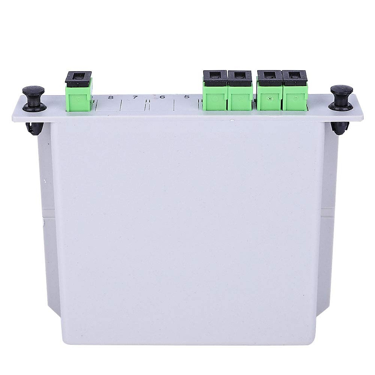 Heayzoki Blade Optical Splitter, 1X4 Single Mode Blade PLC Optical Fiber Splitter, 1 Minute 4 SC-APC Splitter, All-Fiber Structure, for Home Wiring, Engineering Projects