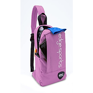 EDGE SPORTS Packable Sling Backpack - Water Bottle Crossbody Sling Perfect for the Gym, Hiking and Travel - Anti Theft Portable Bag (Navy Blue)