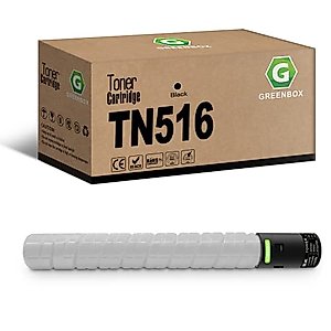 GREENBOX Remanufactured TN516 TN324 TN326 TN512 TN513 TN514 TN515 A9E8130 Toner Cartridge Replacement for Konica TN516 TN324 Minolta Bizhub C458 C558 C658 Printer (28,000 Pages, 1 Black)
