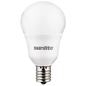 Sunlite 80334-SU LED A15 Light Bulb, 6 Watts (40W Equivalent), Intermediate Base (E17), 480 Lumens, Dimmable, Frosted Finish, ETL Listed, 1 Count, 3000K Warm White
