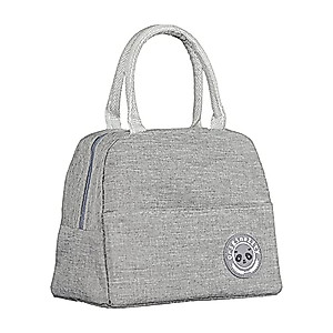 NW Lunch Bag Insulated Lunch Bag Women or Men，Waterproof and Reusable Lunch Box for Women Men OfficeChildrenSchool Picnic，High Capacity Striped Lunch Bags for Women or Men