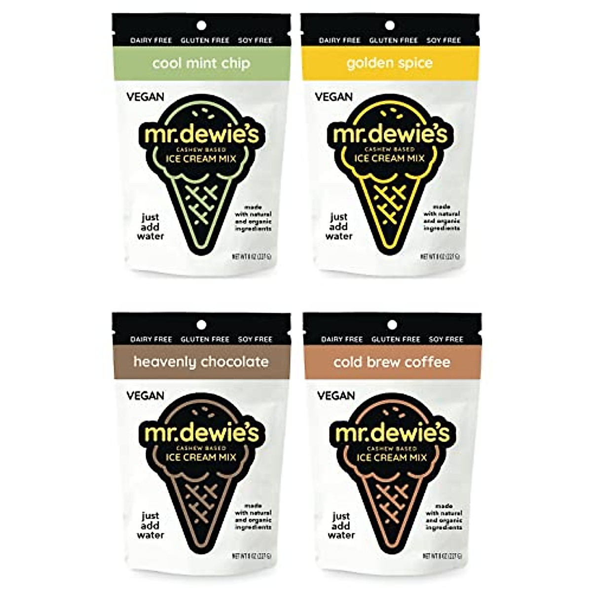 Mr. Dewie's Cashew Base Ice Cream Mix (Heavenly Chocolate)
