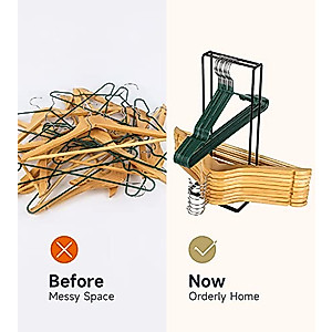 Hanger Organizer, Holds up to 110 Wire Clothes Hangers, Hanger Storage Holder