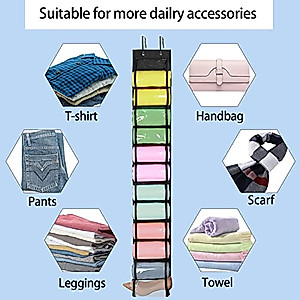 Wakult Legging Organizer - Hanging Closet Organizers and Storage for Clothes - 24 Compartments Jeans Organizer for Closet Wakult-storage bag Wakult-storage bag