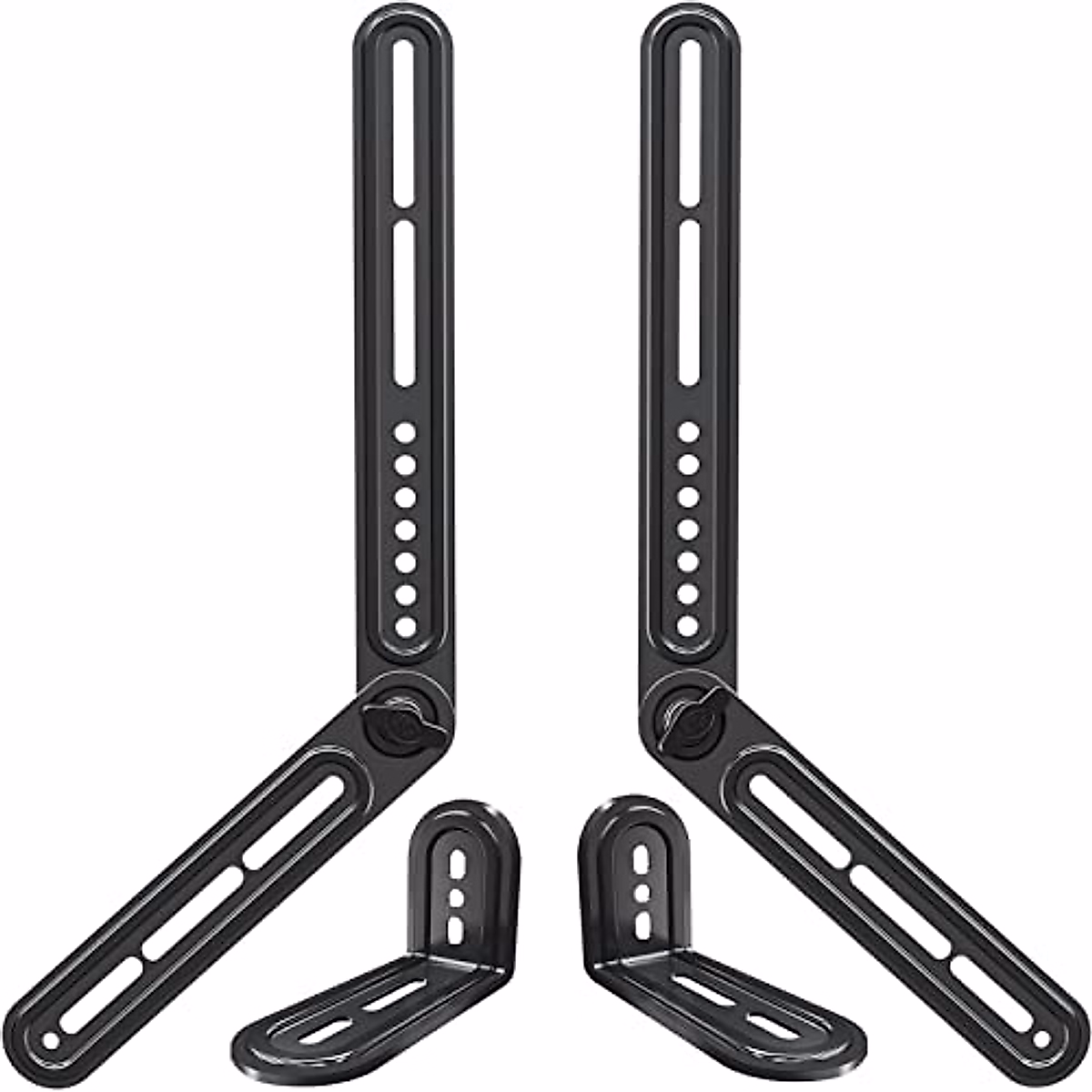 Mounting Dream Soundbar Mount Sound Bar TV Bracket for Mounting Above or Under TV Fits Most of Sound Bars Up to 15 Lbs, with Detachable Long Extension Plates MD5420