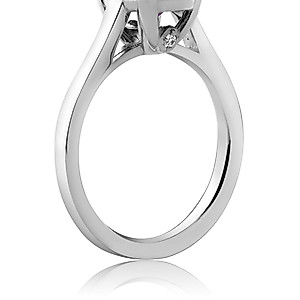 Gem Stone King 925 Sterling Silver Black Onyx and White Diamond Women's Ring (3.03 Cttw Oval) (Size 5)