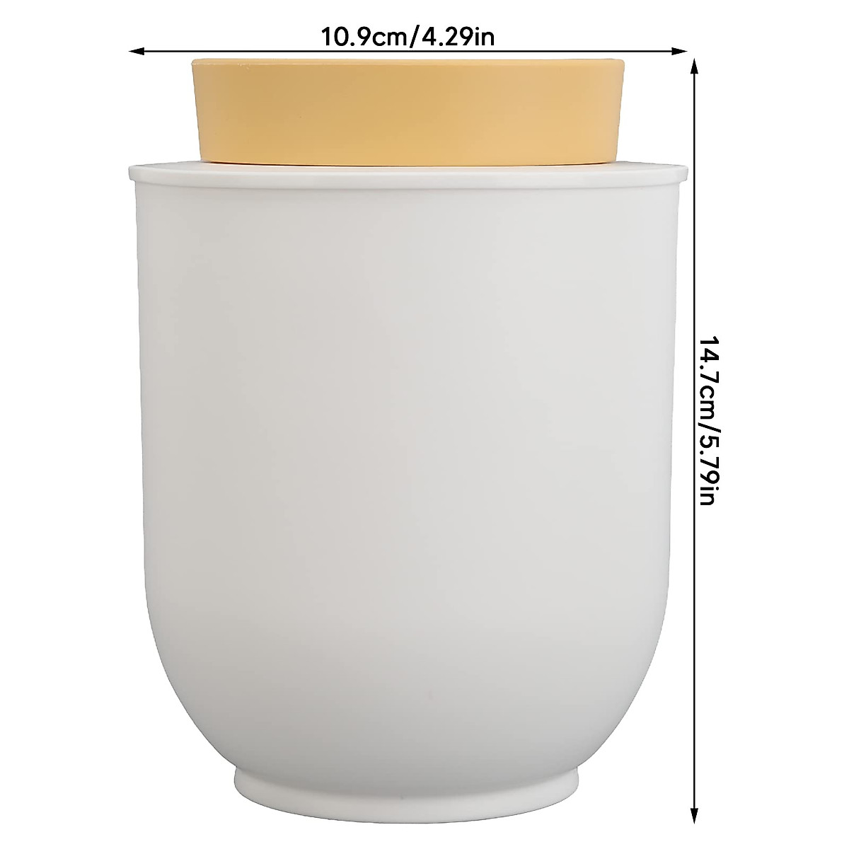 Ice Ball Maker, 4 Inch Round Ice Cube Mold with Multi Layer Design, Crystal Clear Ice Sphere Tray for Whiskey Cocktail Brandy Bourbon (Yellow)