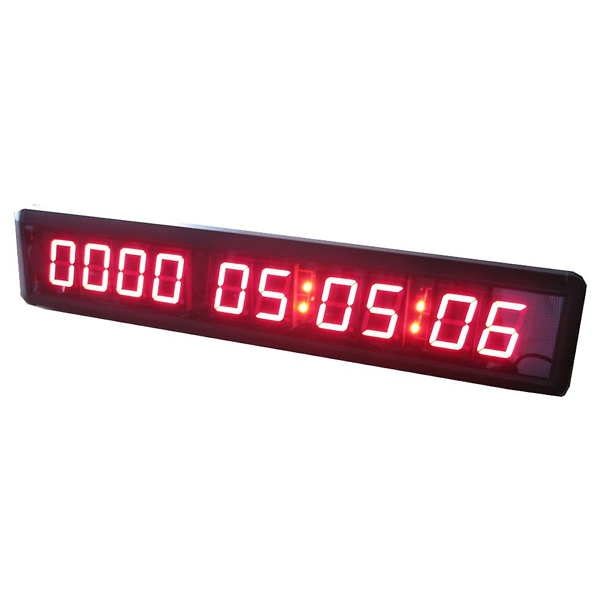 AZOOU 1.8" 10 Digits LED Days Countdown Timer Count up to 10000 Days Digital Countdown Clock with Ir Remote Control Red Color