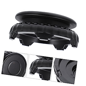 NOLITOY Wood Display Base Round Wood Pedestal Base Basin Frame Fish Tank East To Rotate Bamboo Wood Plastic Round Plant Stand Bonsai