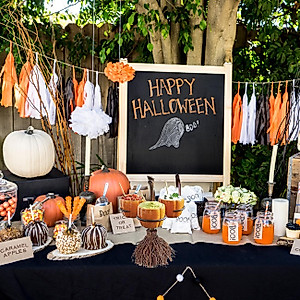 BWDCQMX Halloween Candy Holder Cupcake Stand Pumpkin Bowl Halloween Decor Witch Broom Design Candy Holder Orange Halloween Table Centerpieces Cute Decor for Halloween Parties