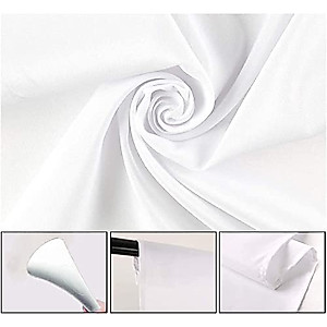 Backdrop Stand with White Backdrop，White Backdrop Stand，White Photo Backdrop with Stand， ​ Polyester White Cloth 6x9 feet Adjustable 8.5x10 Photography Stand 4 Clips