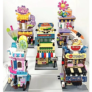 SCTCACR Keeppley Blocks Kids Building Toys Girls Puzzle City Street Corner Home Decor Gift K28001 K28002 K28003 K28004 K28005 (K28001-K28005(5pcs/Set),with Original Box)