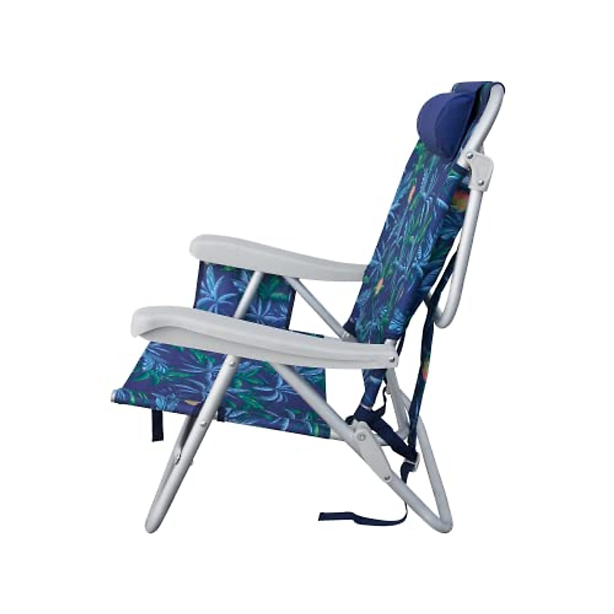 Hurley Deluxe Backpack Outdoor Chair, One Size, Lightweight, Alloy Steel, Blue