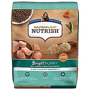 Rachael Ray Nutrish Bright Puppy Premium Natural Dry Dog Food, Real Chicken & Brown Rice Recipe, 14 Pounds (Packaging May Vary)