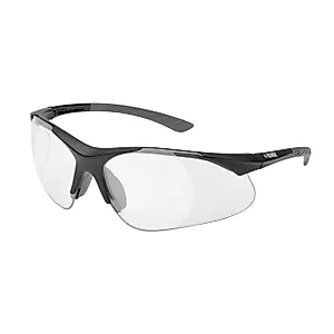 Delta Plus - RX-500C-0.75 RX-500C 0.75 Diopter Full Lens Magnifier Safety Glasses, Black Frame /Clear Lens