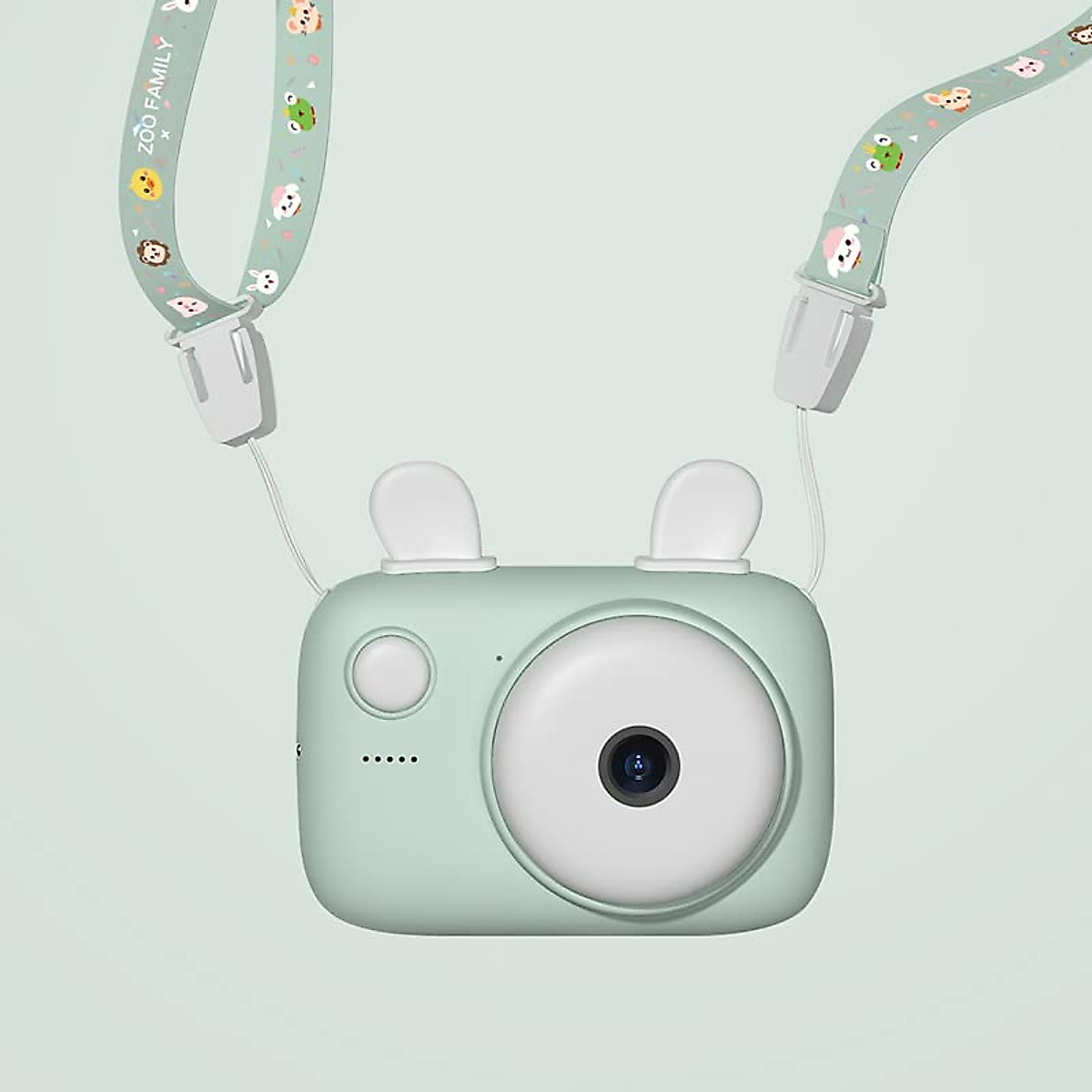 Kids Cartoon Camera,1080P Instant Camera HD Creative Digital Video Cameras Child Selfie Camera Kids 40MP Best Birthday Gift for 3-12 Years Old Boys Girls (Green+No TF Card)