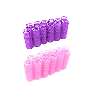 24pc x 3/4" Diameter Self Grip Hair Rollers Pro Salon Hairdressing Curlers Small