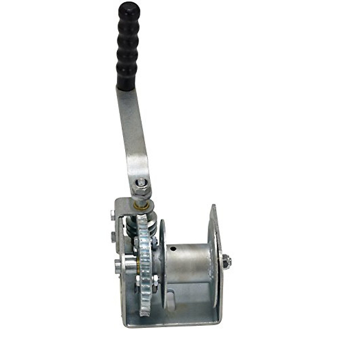 Vestil Wall-S Wall Mounted Hand Winch, Single,Silver