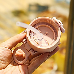 MOMEITU Kawaii Water Bottle Stainless Steel Water Bottle Cute 3D Sticker Insulated Water Bottle Cute Drug Water Bottle(500ML,white)