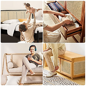 16" Width Cane Webbing, 3.3 Feet Cane Webbing Roll for Caning Project, Rattan Webbing, Caning Material for Chairs, Cabinet, Dresser, Furniture