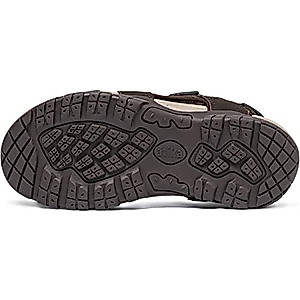 atika Men's Open Toe Arch Support Strap Water Sandals, Outdoor Hiking Sandals, Lightweight Athletic Trail Sport Sandals, Havana 2 Brown Tan, 7