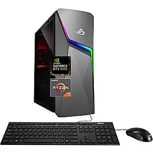 ASUS ROG Strix GL10 Gaming Desktop PC, AMD Ryzen 7 3700X (Beat i9-11900KB), NVIDIA GeForce GTX 1650 Super, 32GB RAM, 1TB SSD, 1TB HDD, Bundle with JAWFOAL