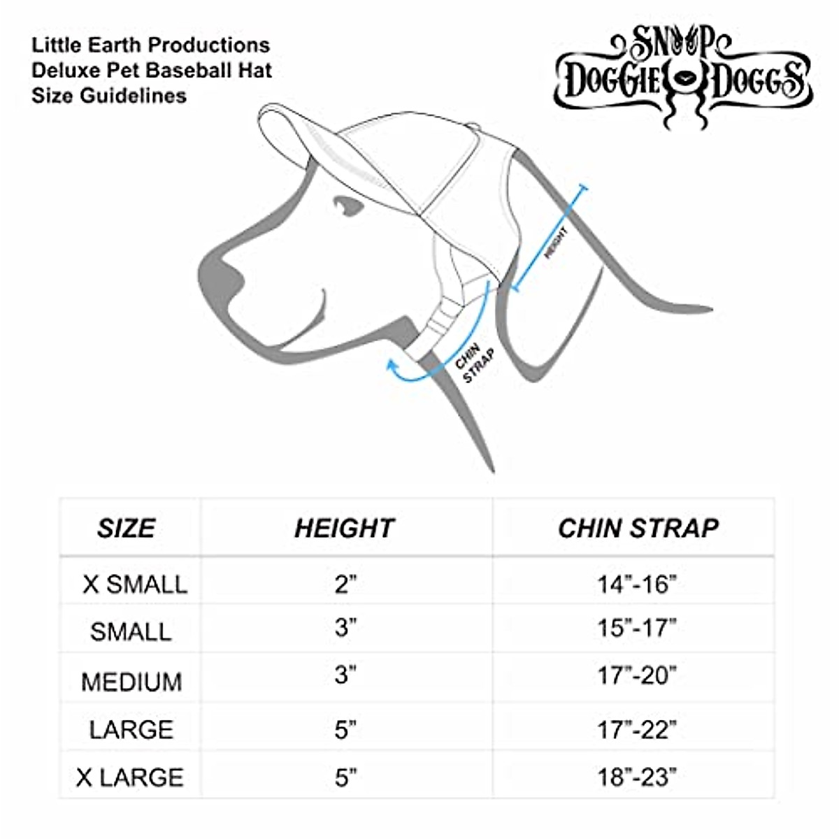 Snoop Doggie Doggs Deluxe Pet Baseball Hat, Halftime, X-Small