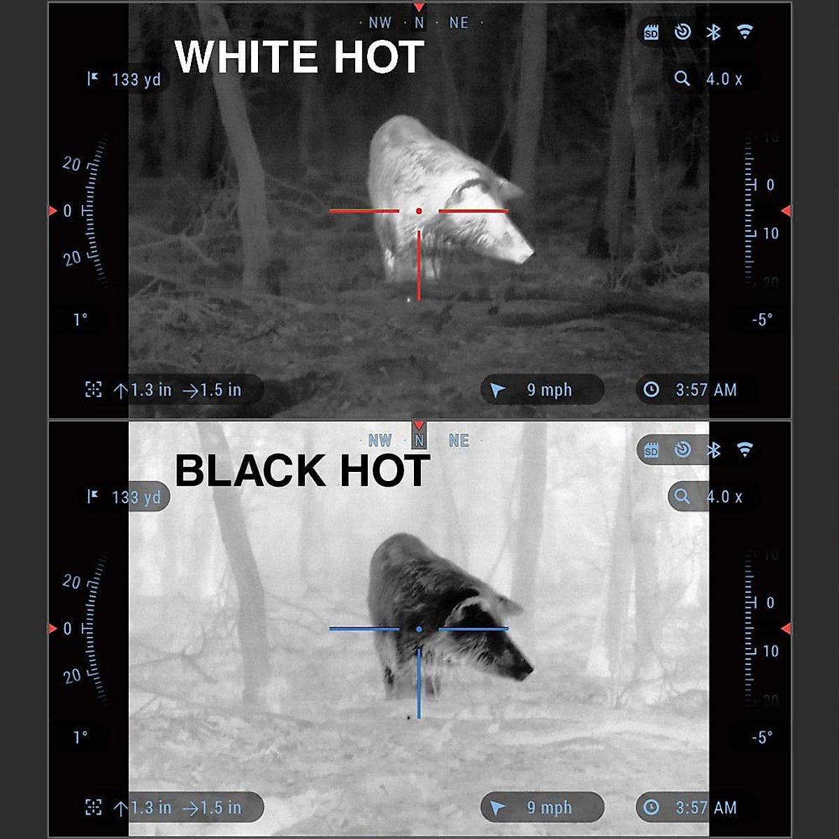 ATN Thor 4 640x480, 1.5-15x Thermal Scope w/Video rec in HD, Smooth Zoom, Bluetooth and Wi-Fi (Streaming, Gallery & Controls)