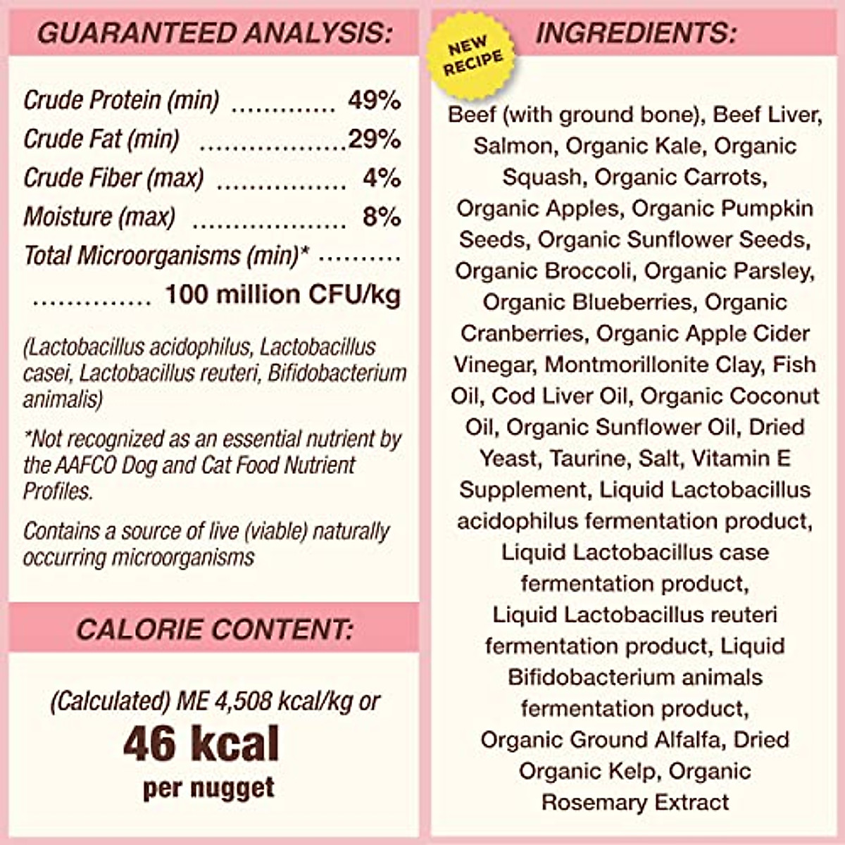 Primal Freeze Dried Cat Food Nuggets Beef & Salmon, Complete & Balanced Scoop & Serve Healthy Grain Free Raw Cat Food, Crafted in The USA (14 oz)