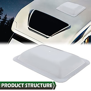 GRAND ORANGE Skylight Cover White 14" X 22" Compatible with RV Camper Food Truck Camper Skylight Food Truck Skylight