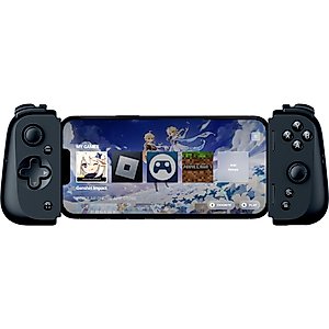 Razer Kishi V2 Mobile Gaming Controller for iPhone (Lightning): Console Quality Controls - Universal Fit w/ Extendable Bridge - Stream PC, Xbox, PlayStation Games - Customizable Triggers - Ergonomic
